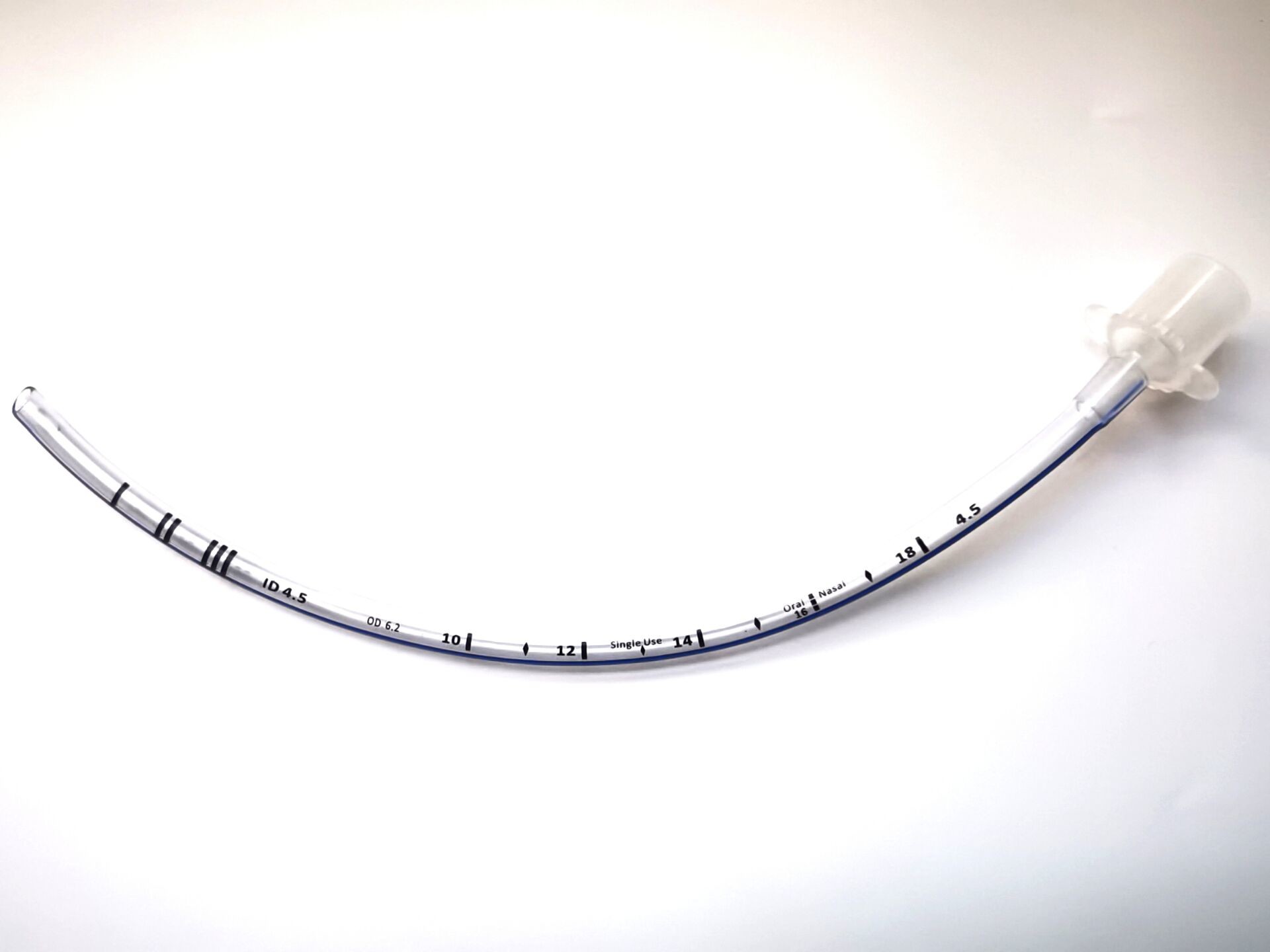 Intubasi Endotrakeal Berborgol Medis Ukuran Tabung Ett 4.5mm